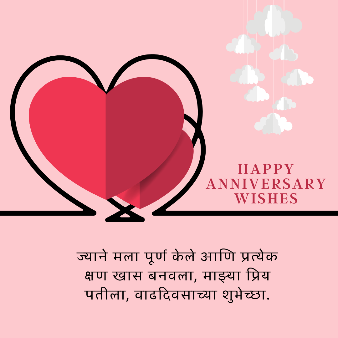 100 Anniversary Wishes For Wife In Marathi Messages Quotes Card